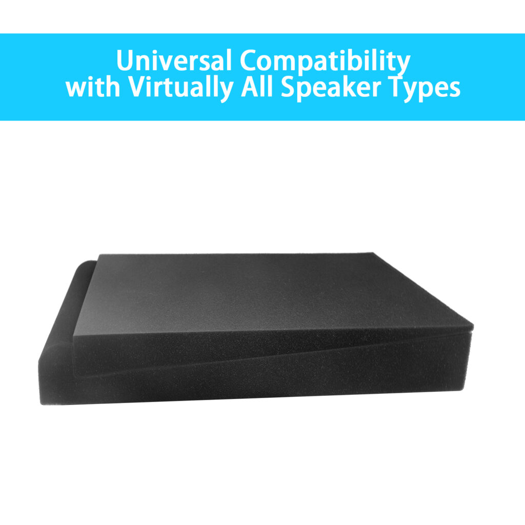 SMP Studio Monitor Sound Isolation Foam Pads, Pair of Two High Density ...