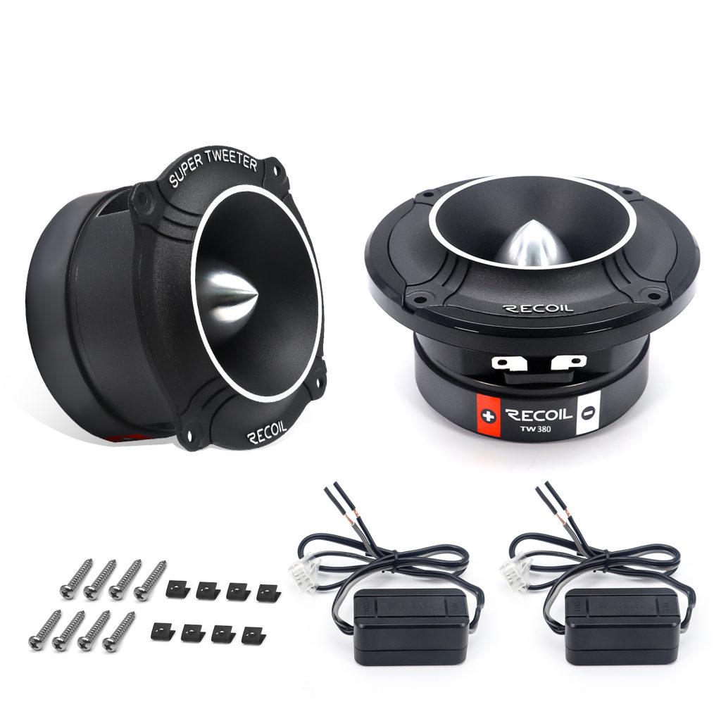 TW380 High Compression Bullet Super Tweeters, 1.5-Inch High-Temperature ...
