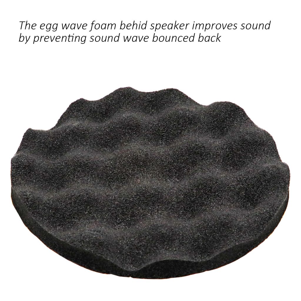 SPB65-DM Foldable Silicone 6.5” Car Speaker Baffle Kits with Egg Crate ...