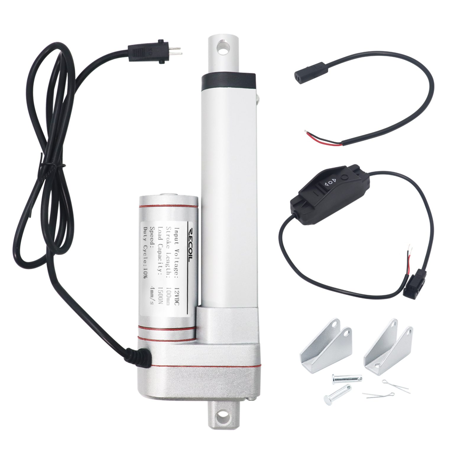 SLA10S Heavy Duty 6000N/1320lbs Linear Actuator 10 Inch DC 14V with ...