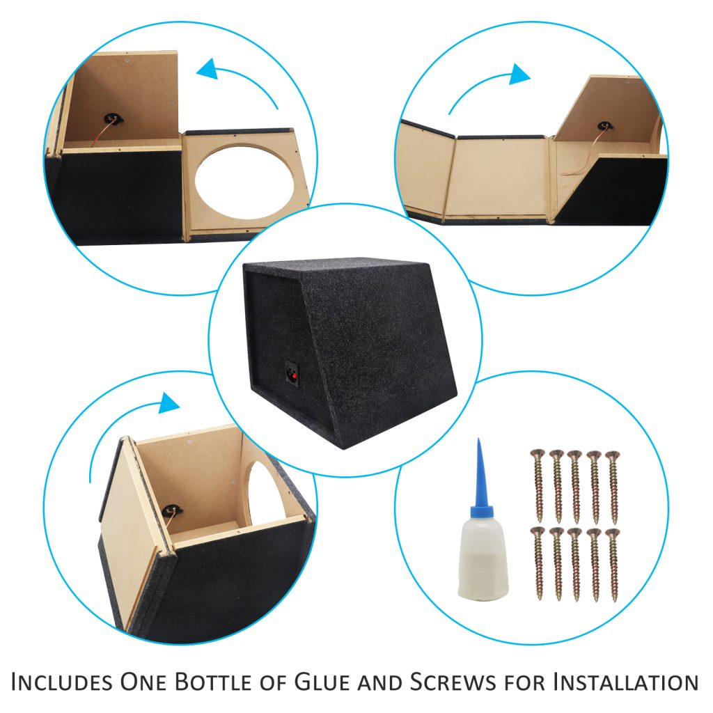 FSP112 Single 12” Ported Vented Flat Pack Bass Subwoofer Enclosure ...