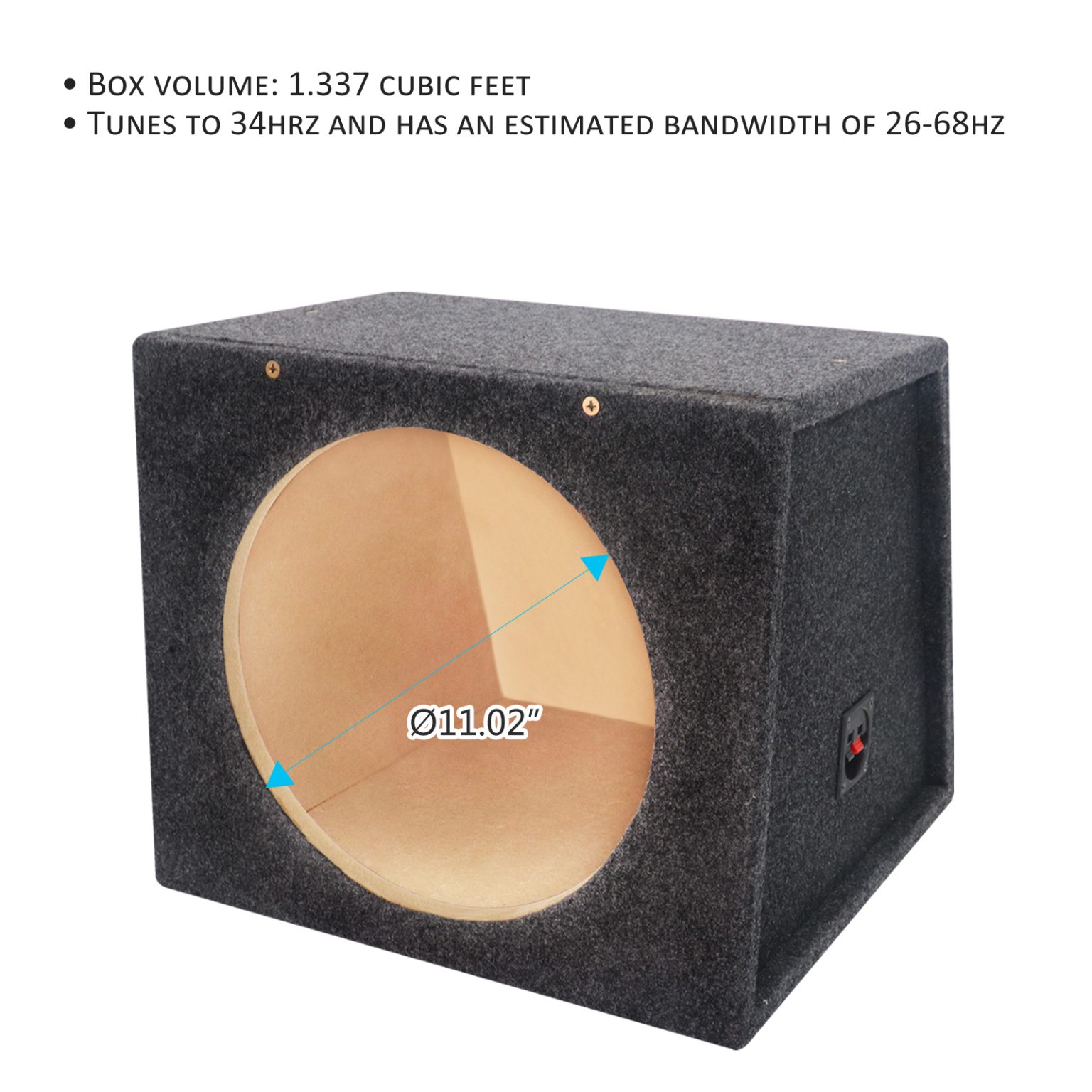 FSP112 Single 12” Ported Vented Flat Pack Bass Subwoofer Enclosure ...