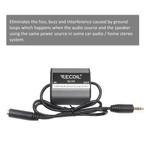 GLI35 Ground Loop Noise Isolator for Car Audio, Home, PC Stereo System ...