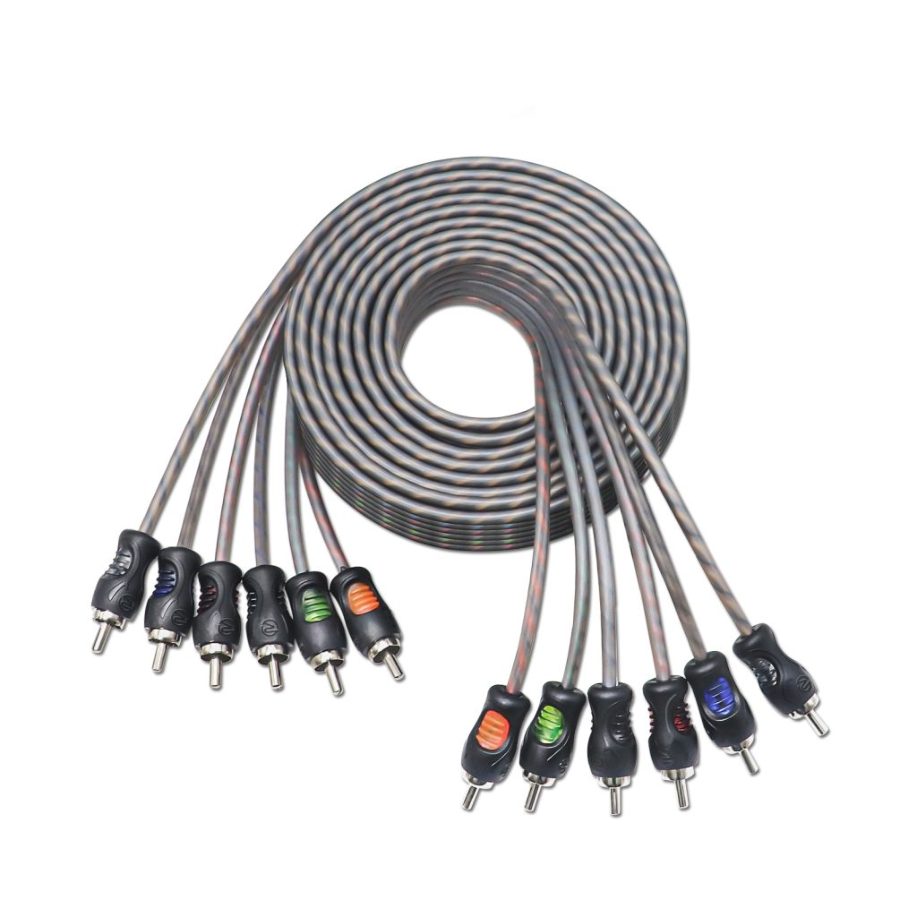 RCI612 100% Oxygen Free Copper 12ft 6-Channel RCA Audio Cable, Twisted ...