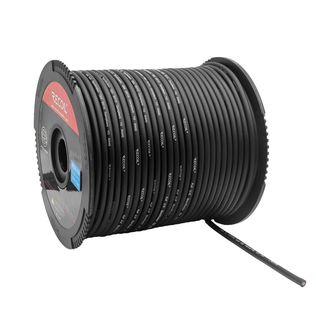 PW10-250 Premium True Spec 10 Gauge Power Wire, 99.9% Oxygen-Free Pure ...