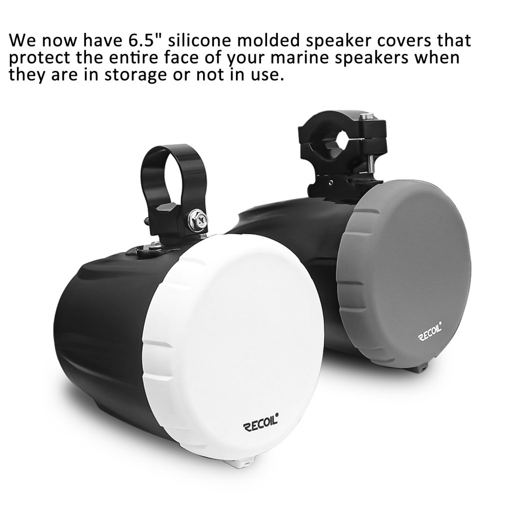SC65-W 6.5” Marine Speaker Covers, Silicon Material, Designed for UV ...