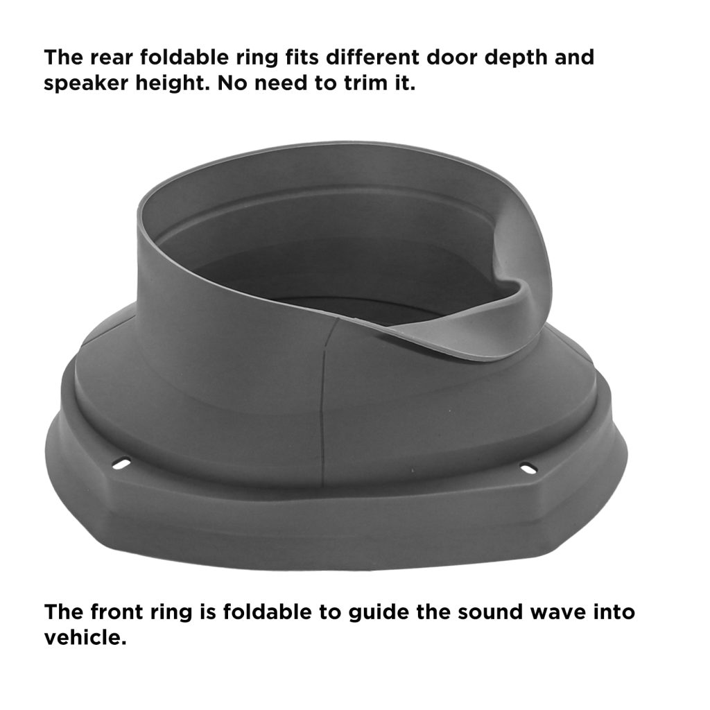 SPB69-DM Foldable Silicone 6X9” Car Speaker Baffle Kits with Egg Crate ...
