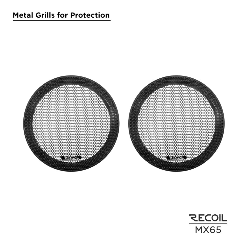 MX65 Pair 6.5-Inch 2-Way Pro Audio Midrange Coaxial Speakers with Built ...