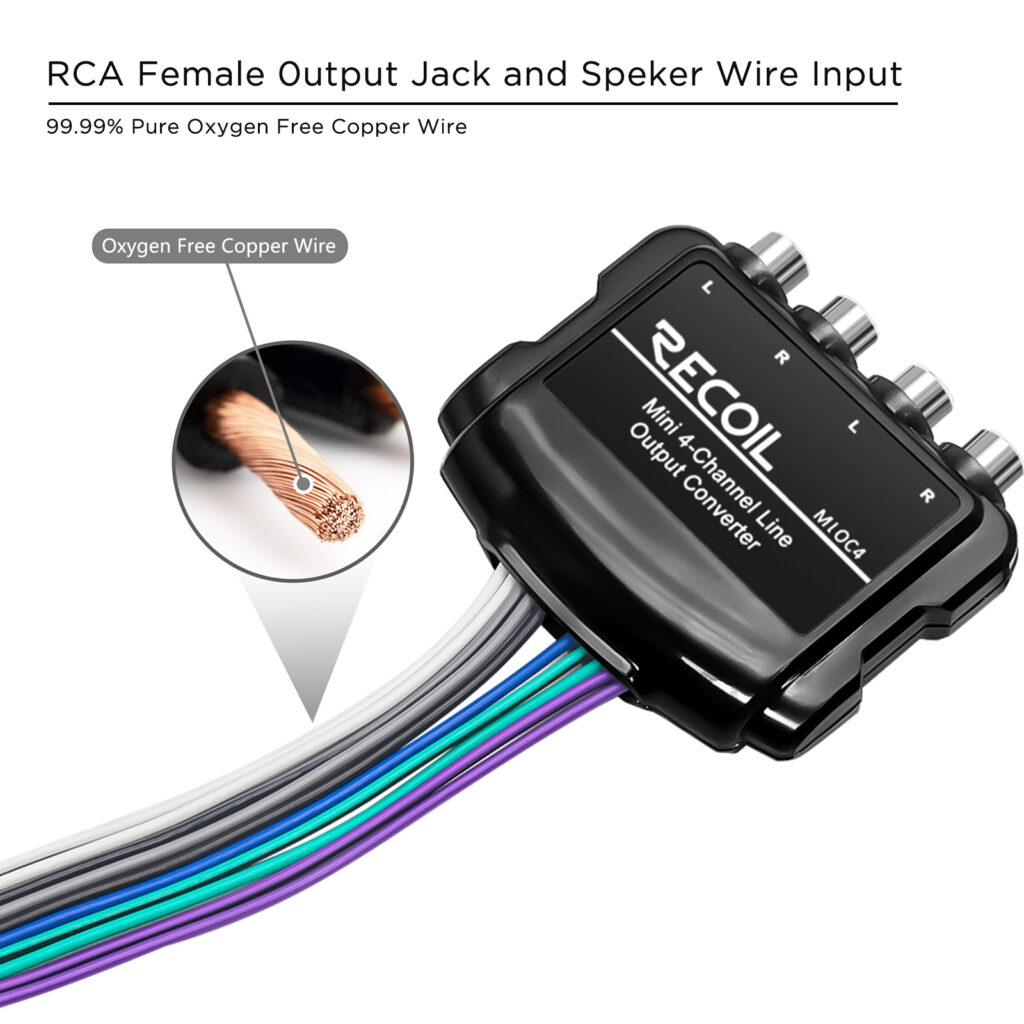 MLOC4 4-Channel Smart Micro Line Output Converter with 10V Output and ...