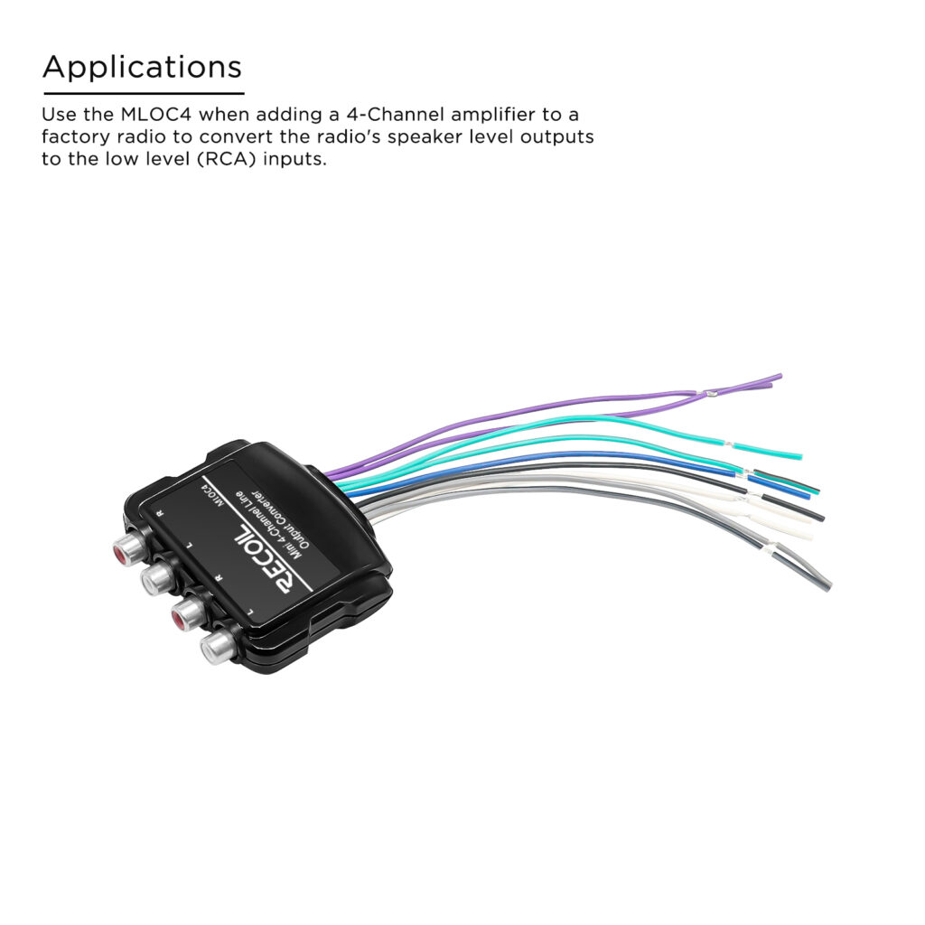 MLOC4 4-Channel Smart Micro Line Output Converter with 10V Output and ...
