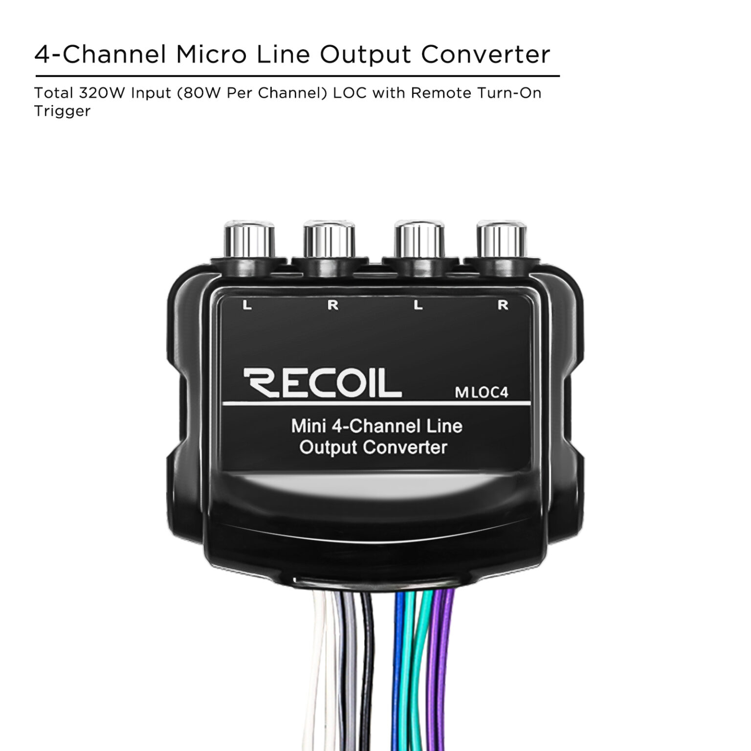 MLOC4 4-Channel Smart Micro Line Output Converter with 10V Output and ...