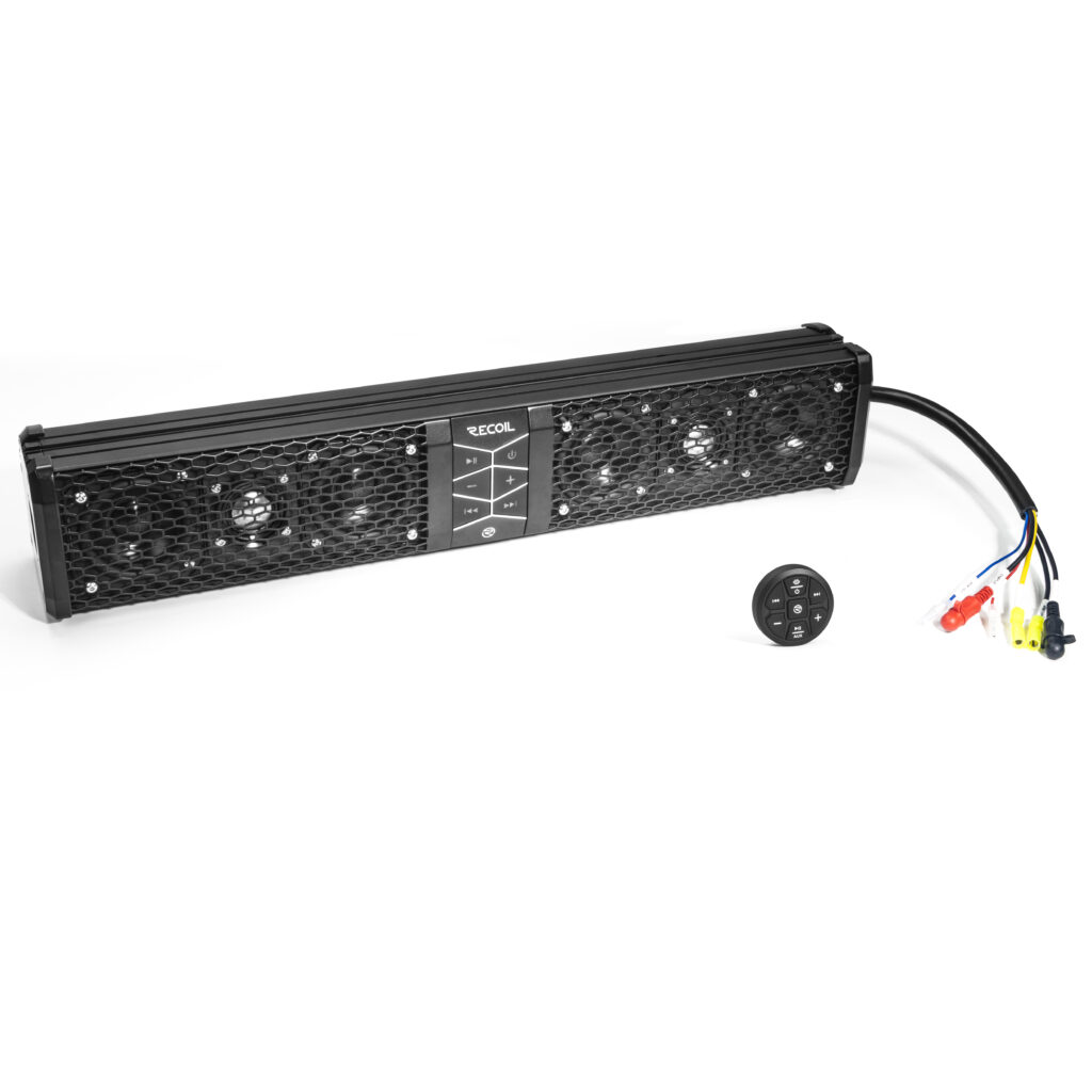 PSB6 Waterproof Amplified 6-Speakers Sound Bar with Remote Control ...